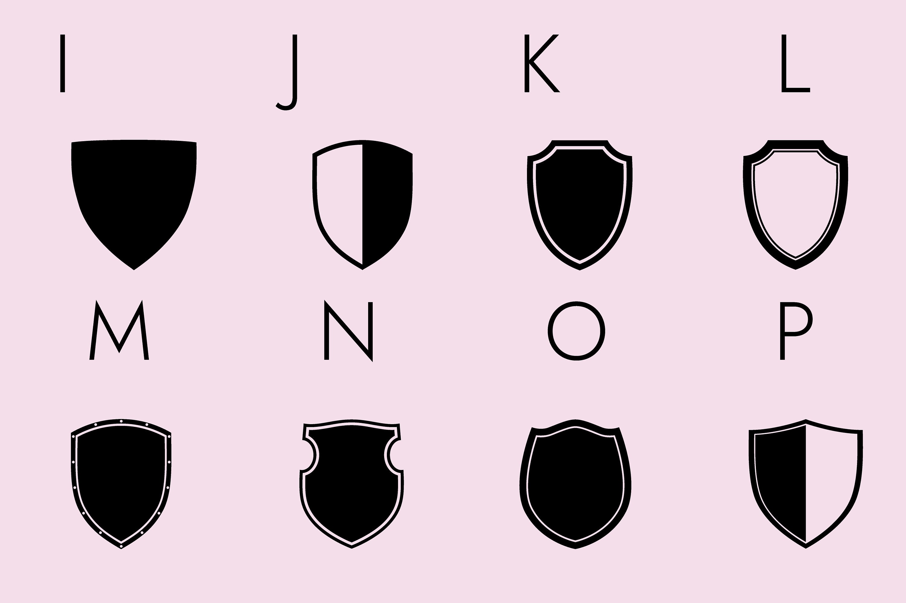 Shield Dingbats Font - Etsy