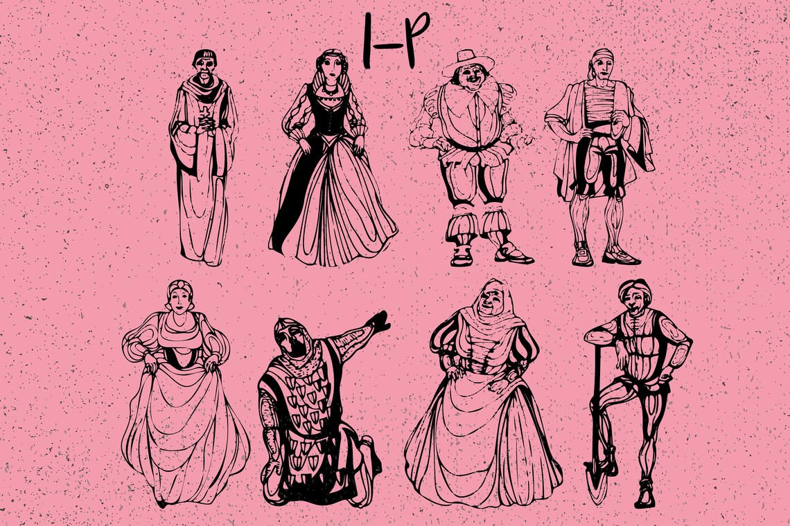 Drama Characters Dingbats Font People Dingbats Cartoon Dingbats ...