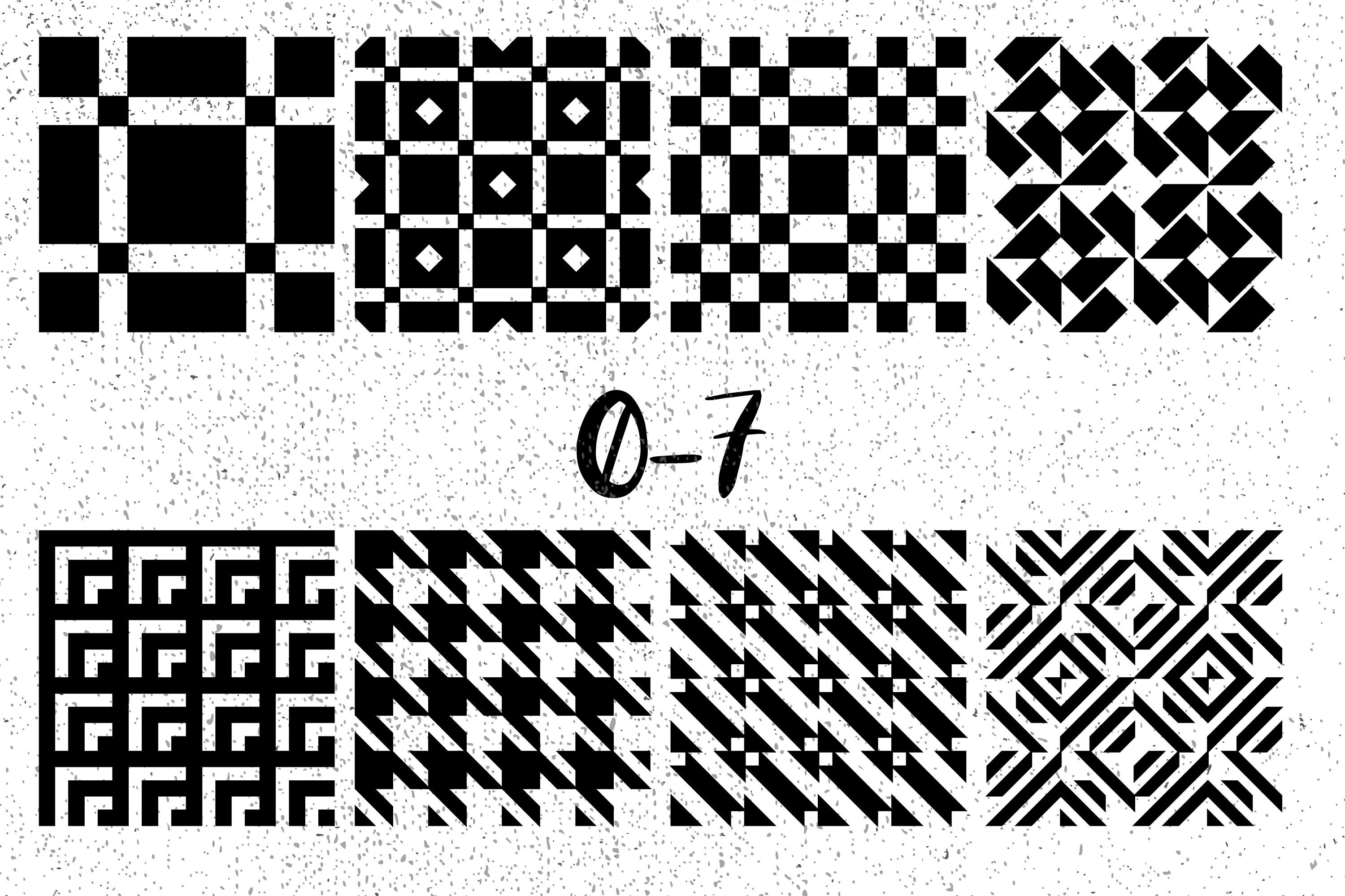 Gmetric, Geometric Patterns Generator Dingbats Font - Etsy