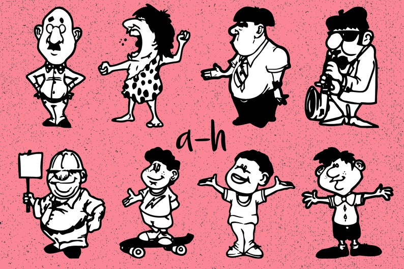 People Cartoons Clipart Vector Dingbats Font Cartoons Cliparts Funny ...