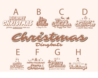 Christmas Dingbats - Etsy UK