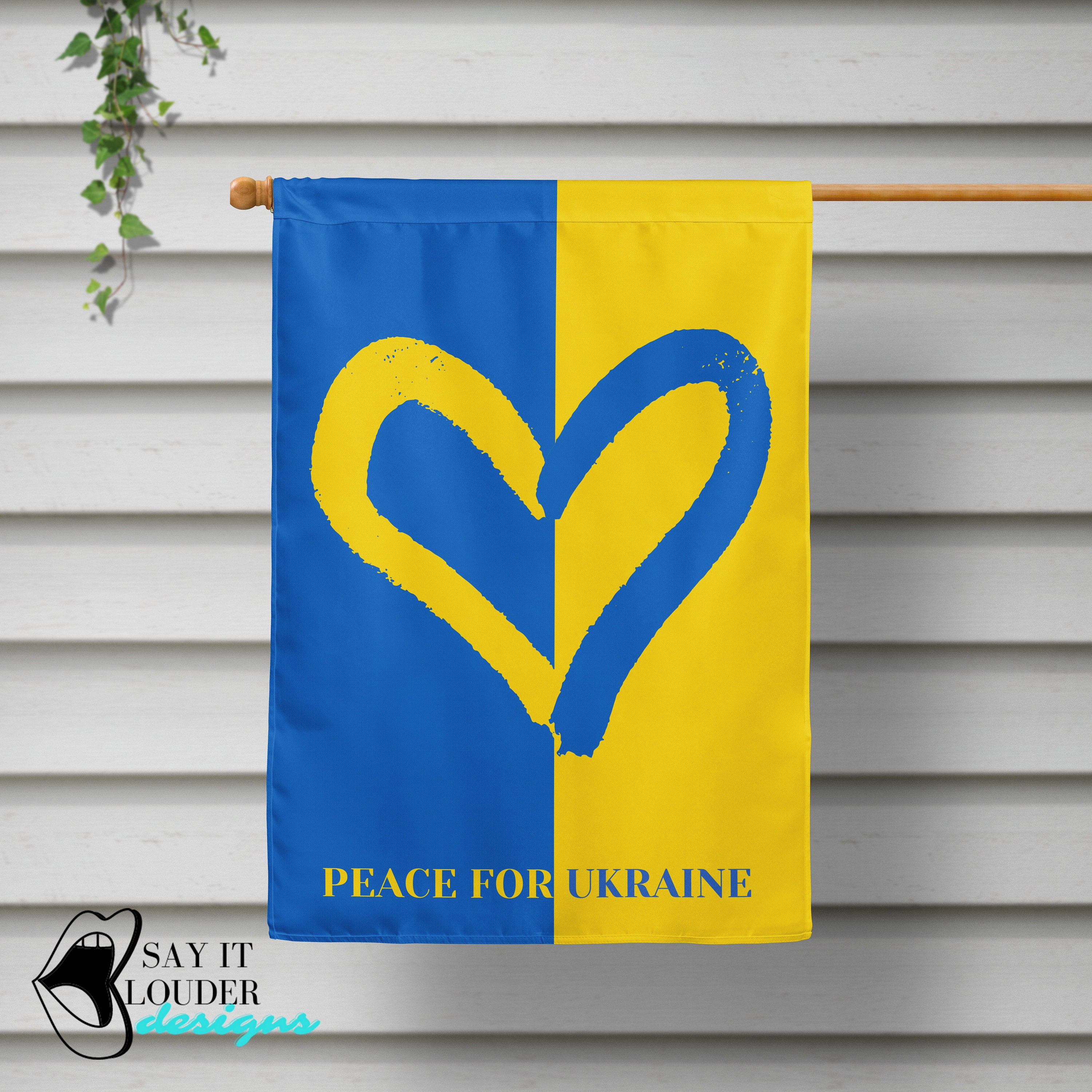 Peace for Ukraine Flag Peace for Ukraine Garden Lawn Outdoor - Etsy
