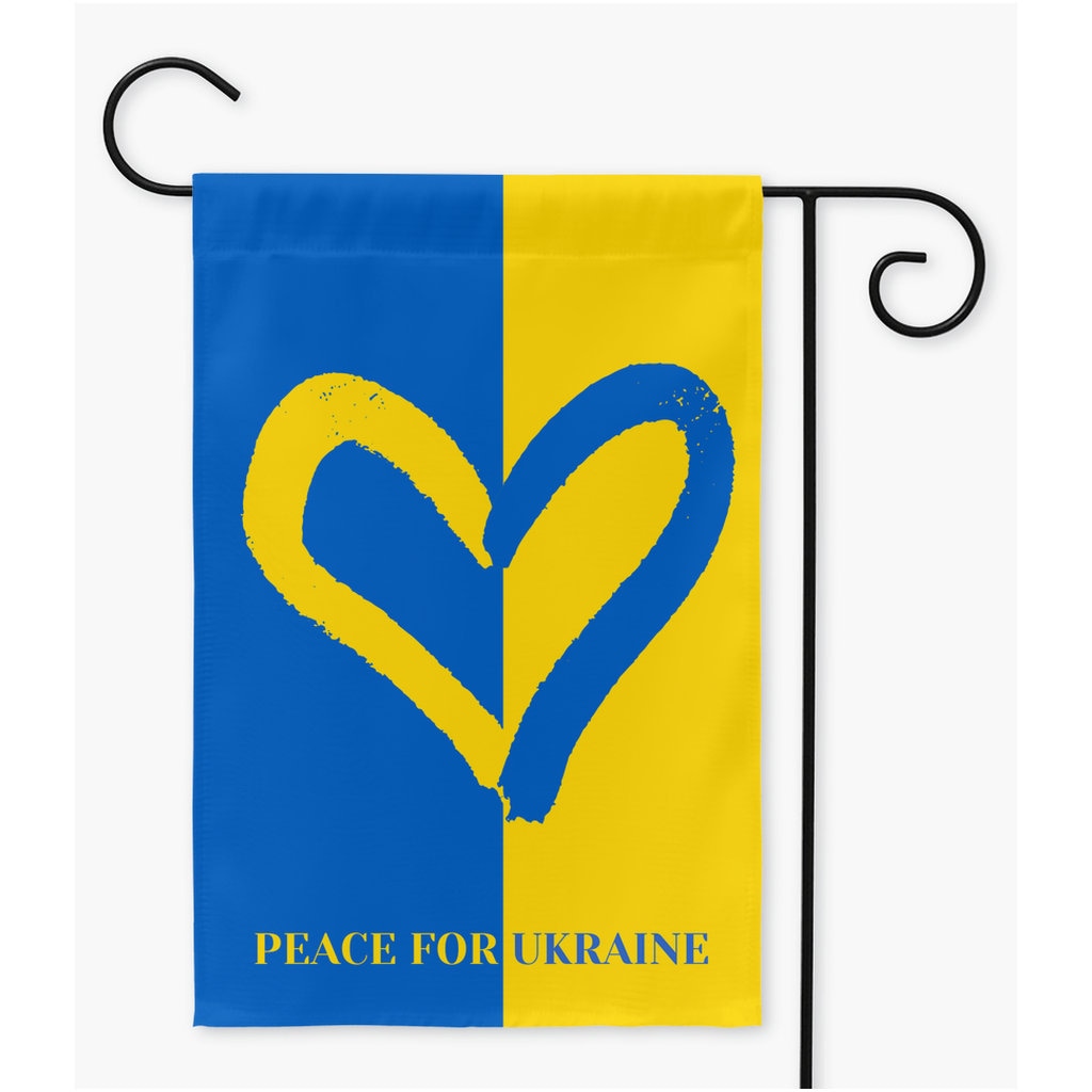 Peace for Ukraine Flag Peace for Ukraine Garden Lawn Outdoor - Etsy