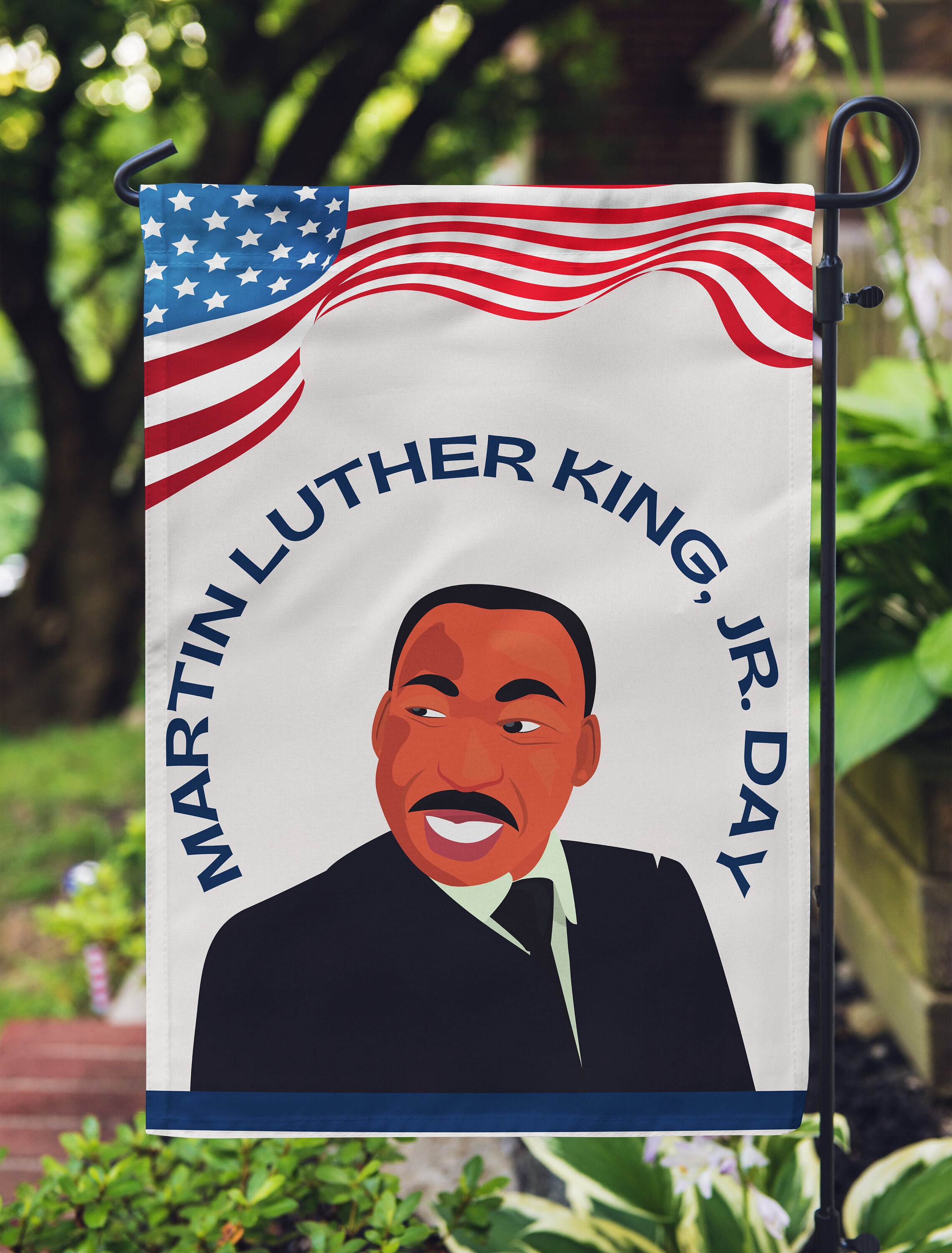 Martin Luther King Flag MLK Animated Black History Flag - Etsy