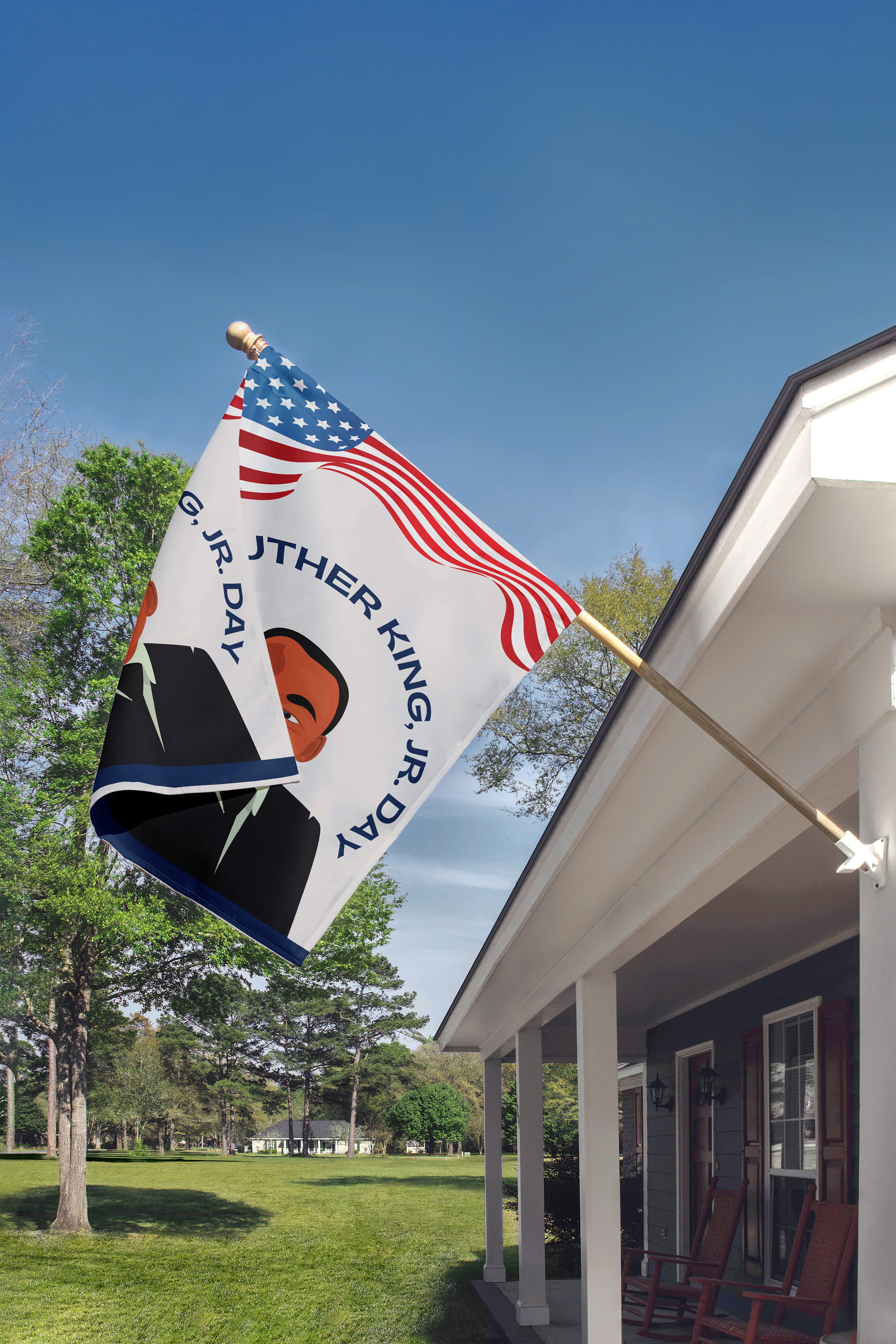 Martin Luther King Flag MLK Animated Black History Flag - Etsy