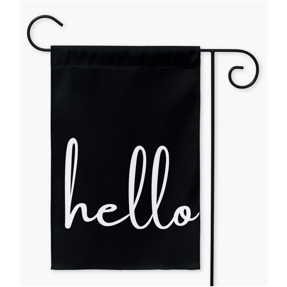 Hello Garden Flag Outdoor Home Lawn Yard Flags Double Sided | Etsy