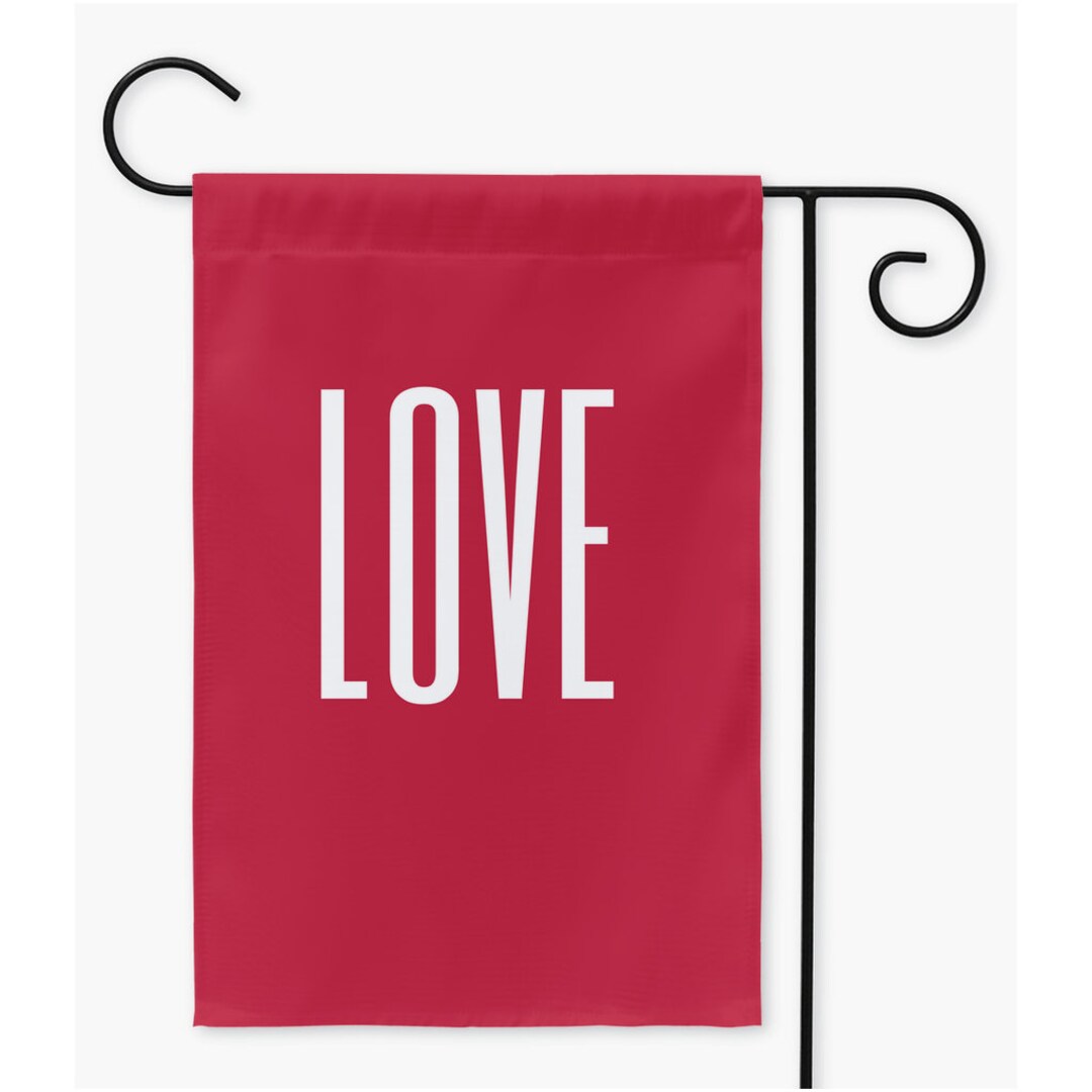 Valentines Day Love Valentines Day Garden Flag | 12x18 or 24x32 Inches ...