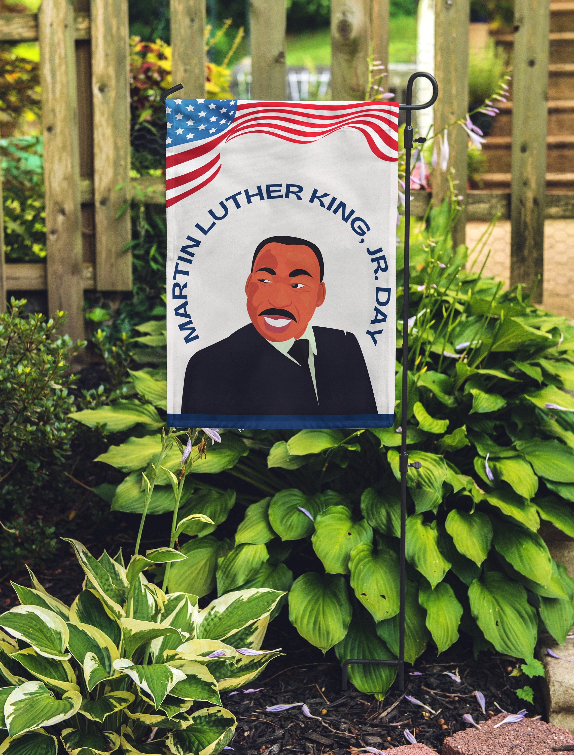 Martin Luther King Flag MLK Animated Black History Flag - Etsy