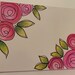 Hand Painted Card, Flowers, Blank Inside With Envelope - Etsy