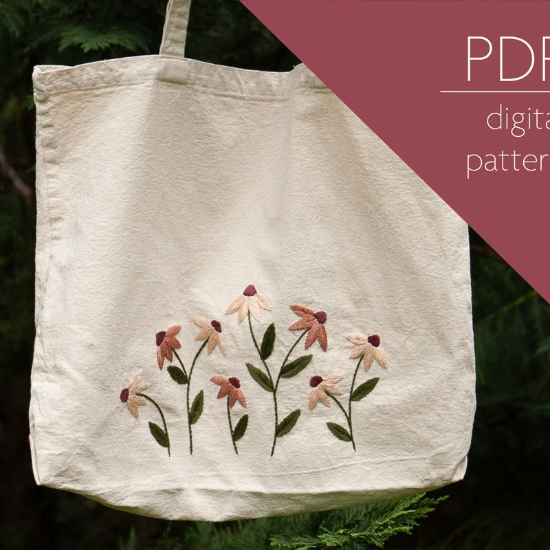 Embroidery Tote Bag - Etsy