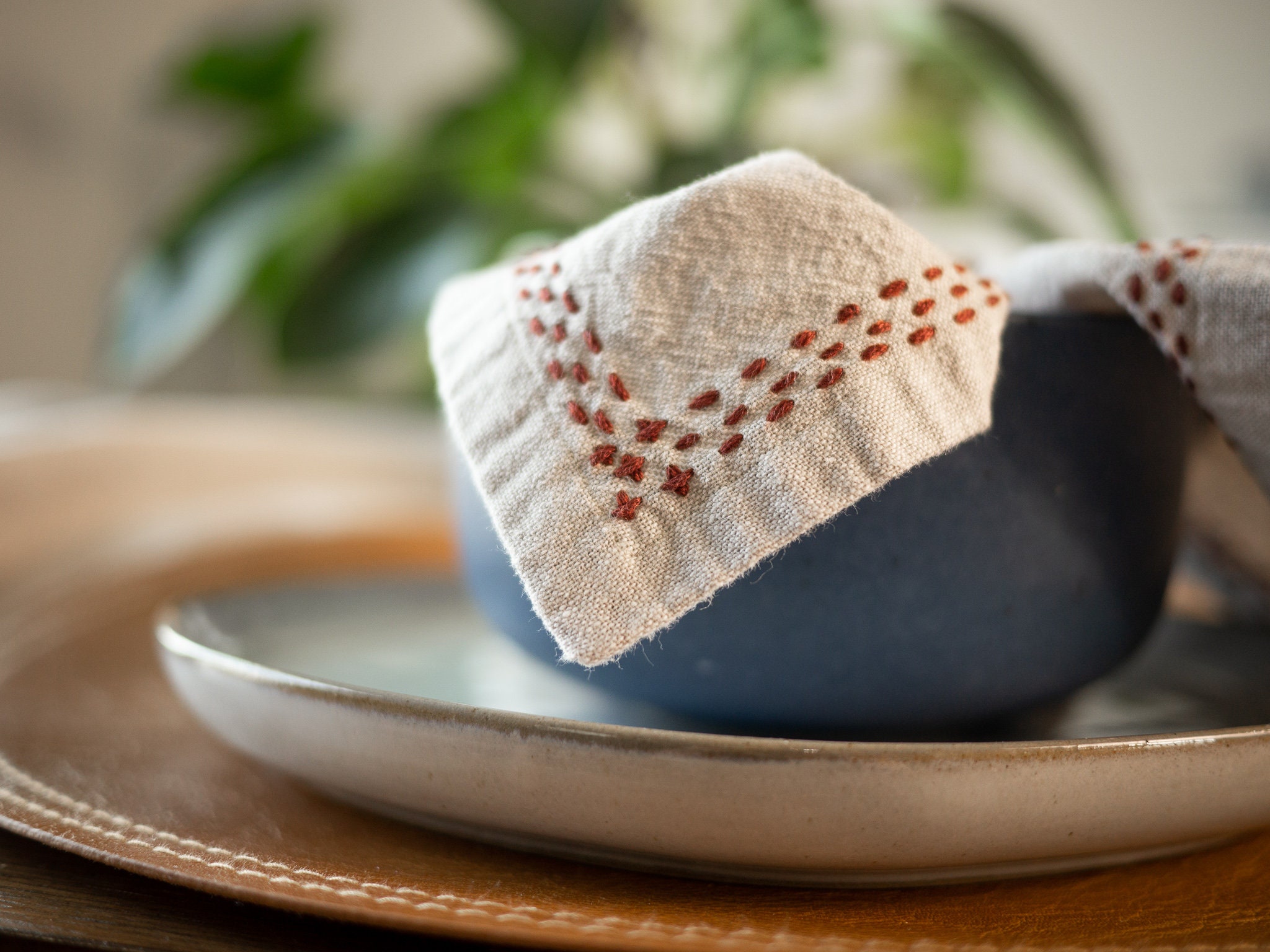 Haystacks Napkin Set Beginner Sewing and Hand Embroidery PDF - Etsy