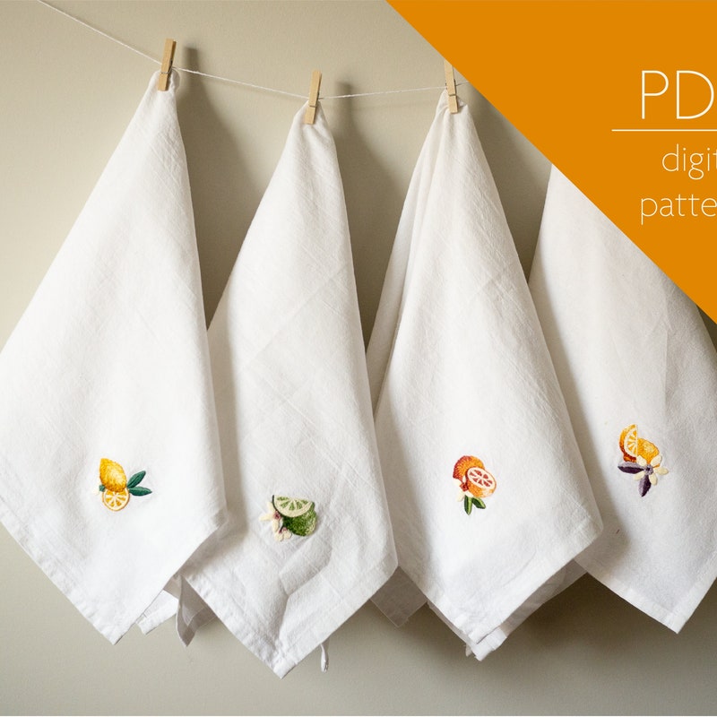 Tea Towel Embroidery - Etsy