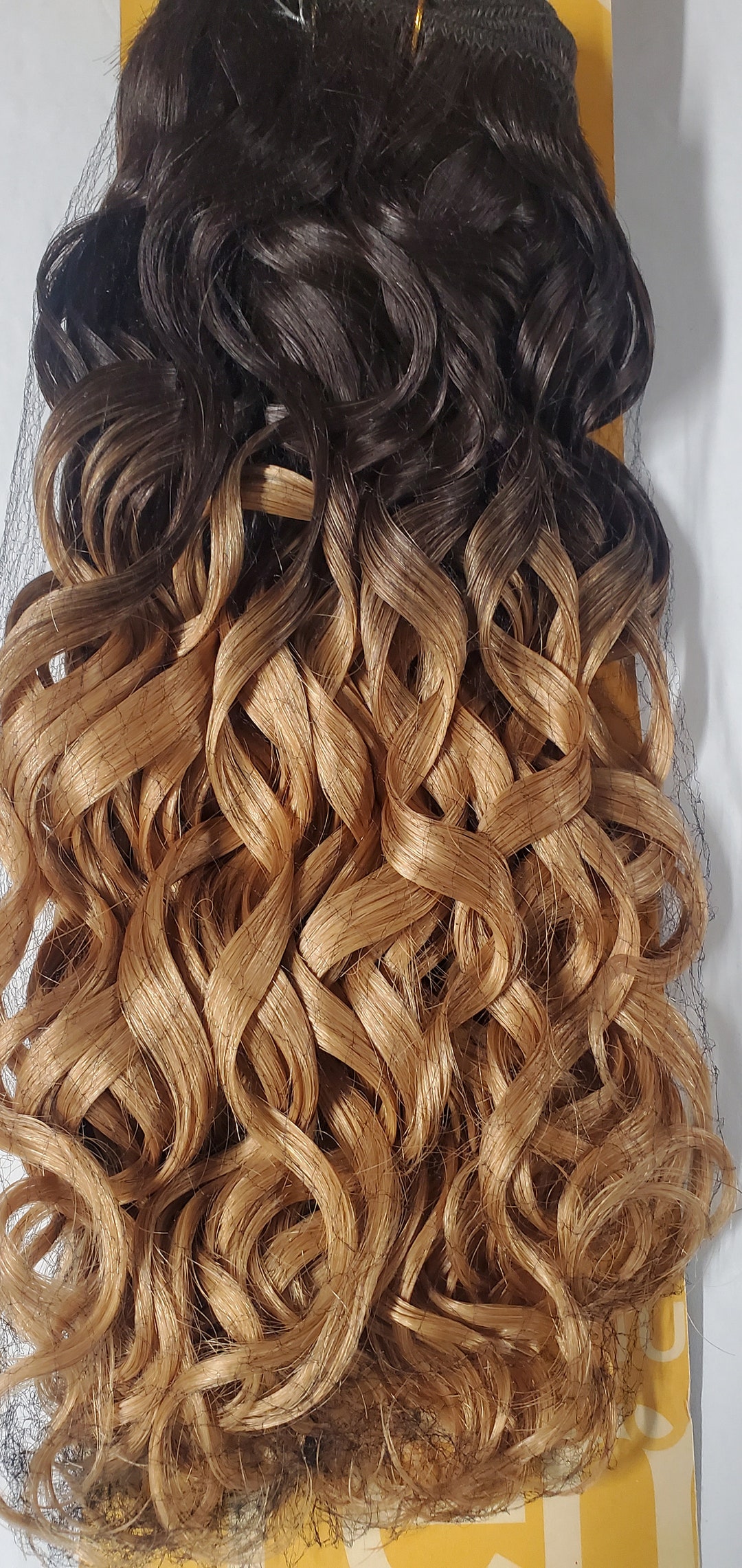 100% Human Hair Tangle-free Spanish Wave Weave; Curly; Weft; Sew-in ...