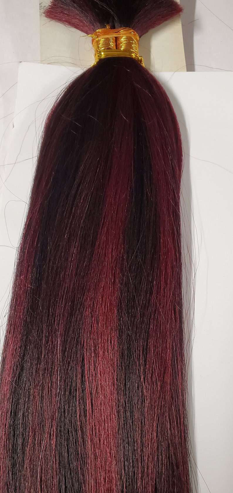 16 Inch Ombre Yaki Hair Bulk: Straight Human Hair Braiding - Etsy