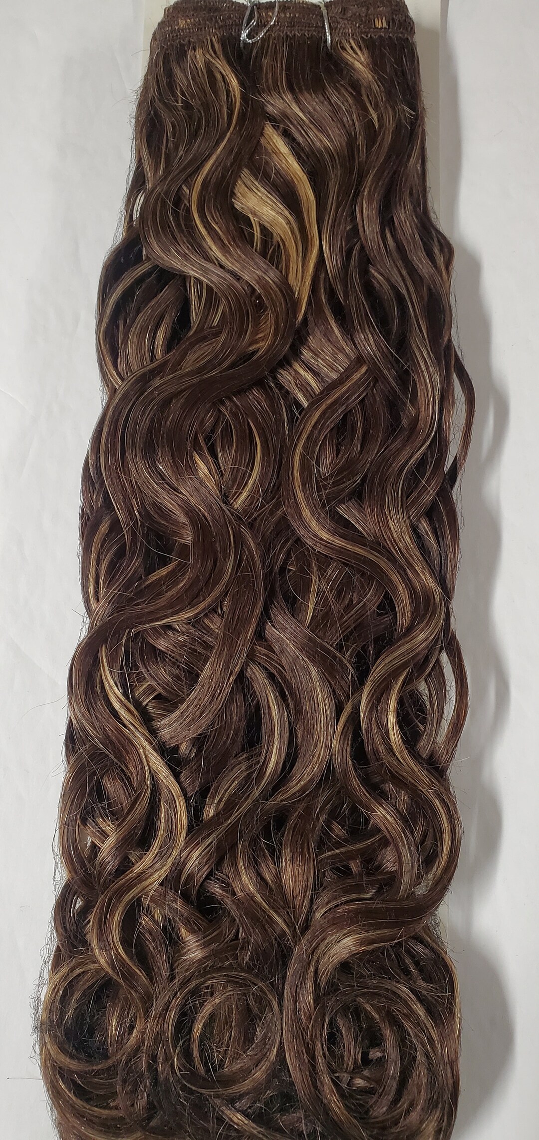 100% Human Hair Weave Tangle-free; Spanish Perm Wave; Curly; Weft; Sew ...