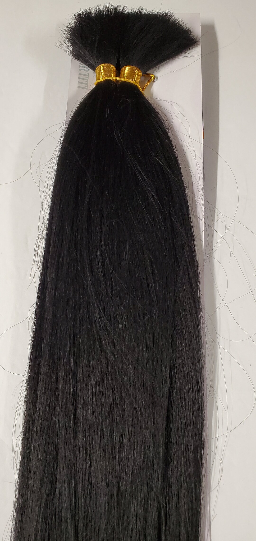 Human Hair Blended New Yaki Bulk; Tangle-free; Straight; for Braiding ...