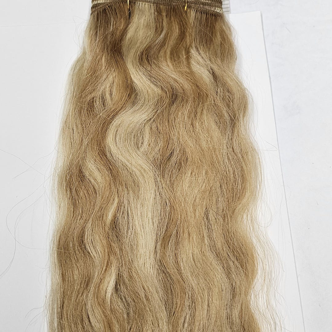 Human Hair Super French Weaving Tangle-free; Wavy Sew-in Weft; Mixed ...