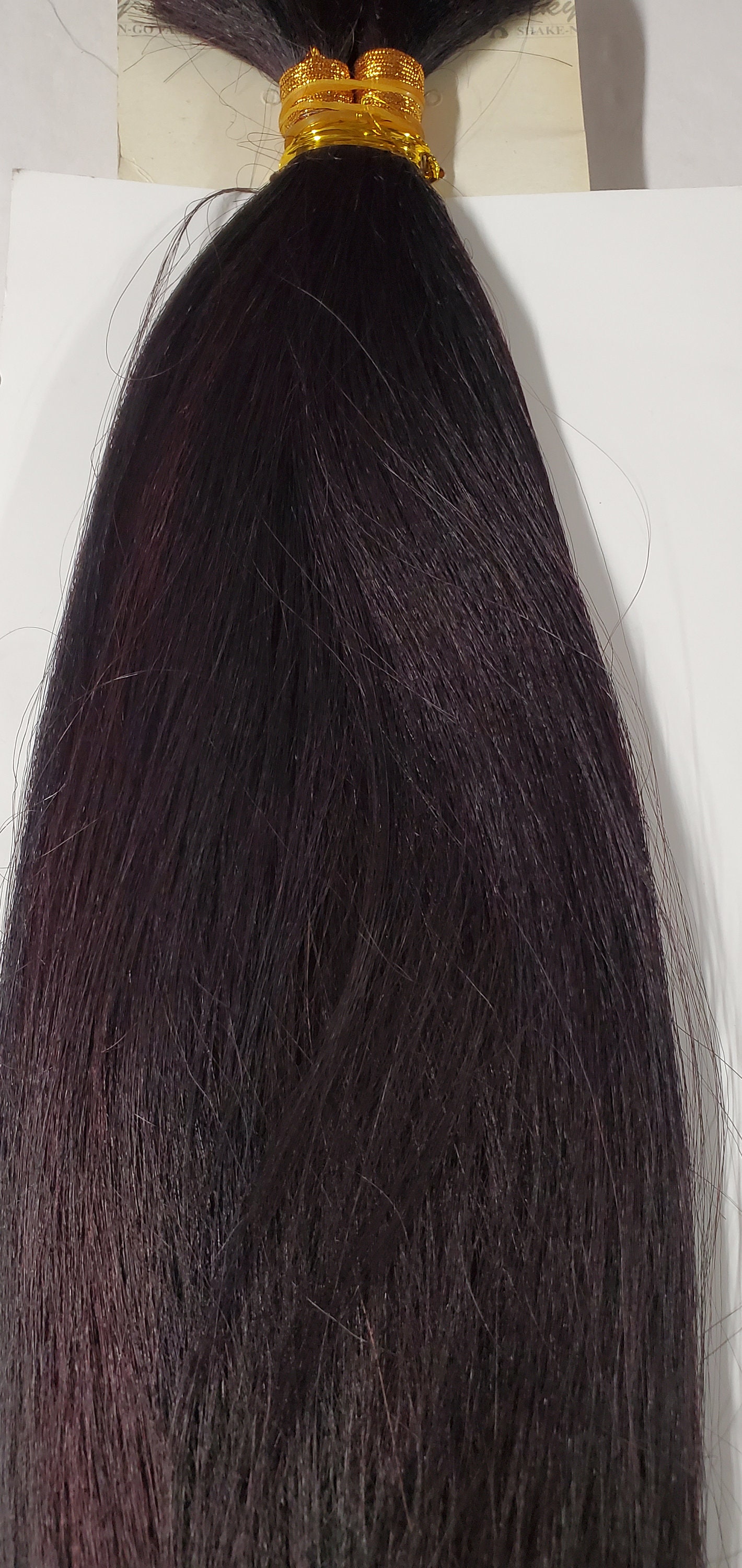 16 Inch Ombre Yaki Hair Bulk: Straight Human Hair Braiding - Etsy