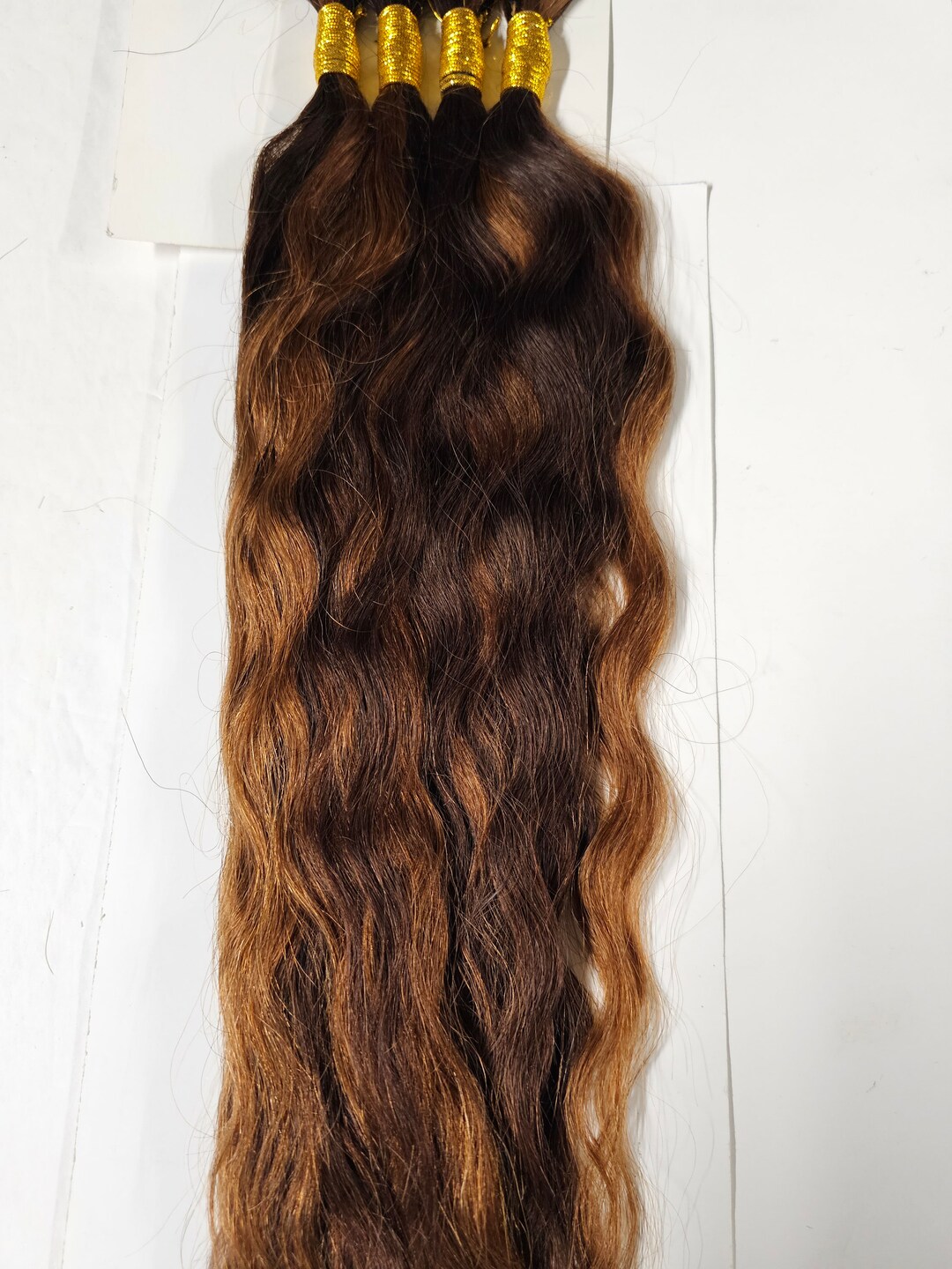 100% Human Hair Tangle-free Wet and Wavy Super Bulk; Spanish Wave; for ...