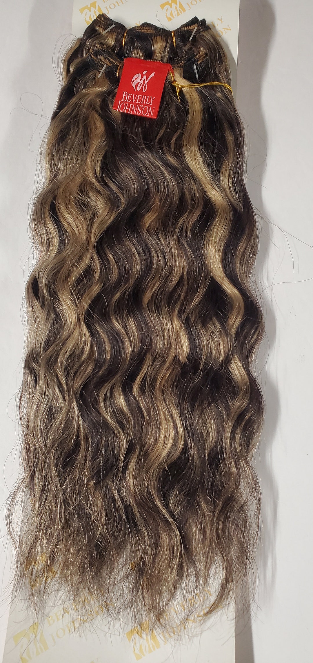 100% Pure Human Hair Weave; Spanish Wave; Weft; Sew-in; Wavy; for Women ...