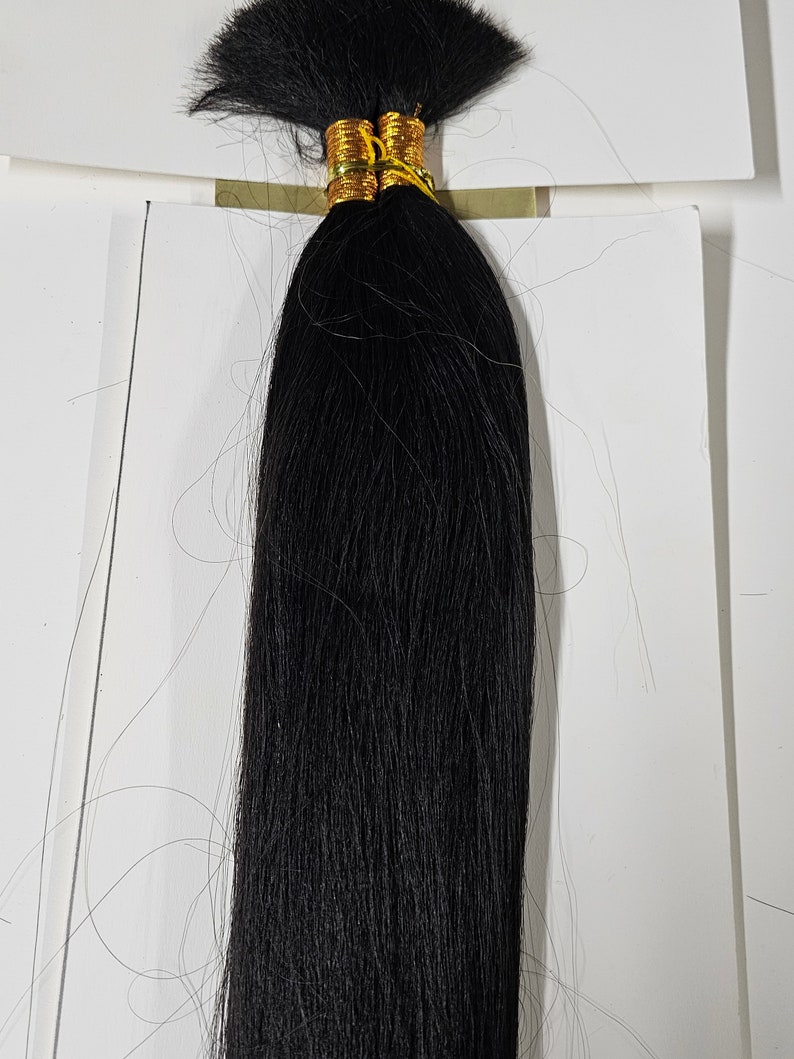 100% Human Hair Tangle-free Yaki Bulk Straight for Braiding; Rebecca - Etsy