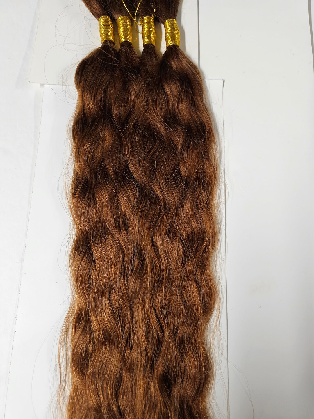 100% Human Hair Tangle-free Wet and Wavy Super Bulk Spanish Wave for ...