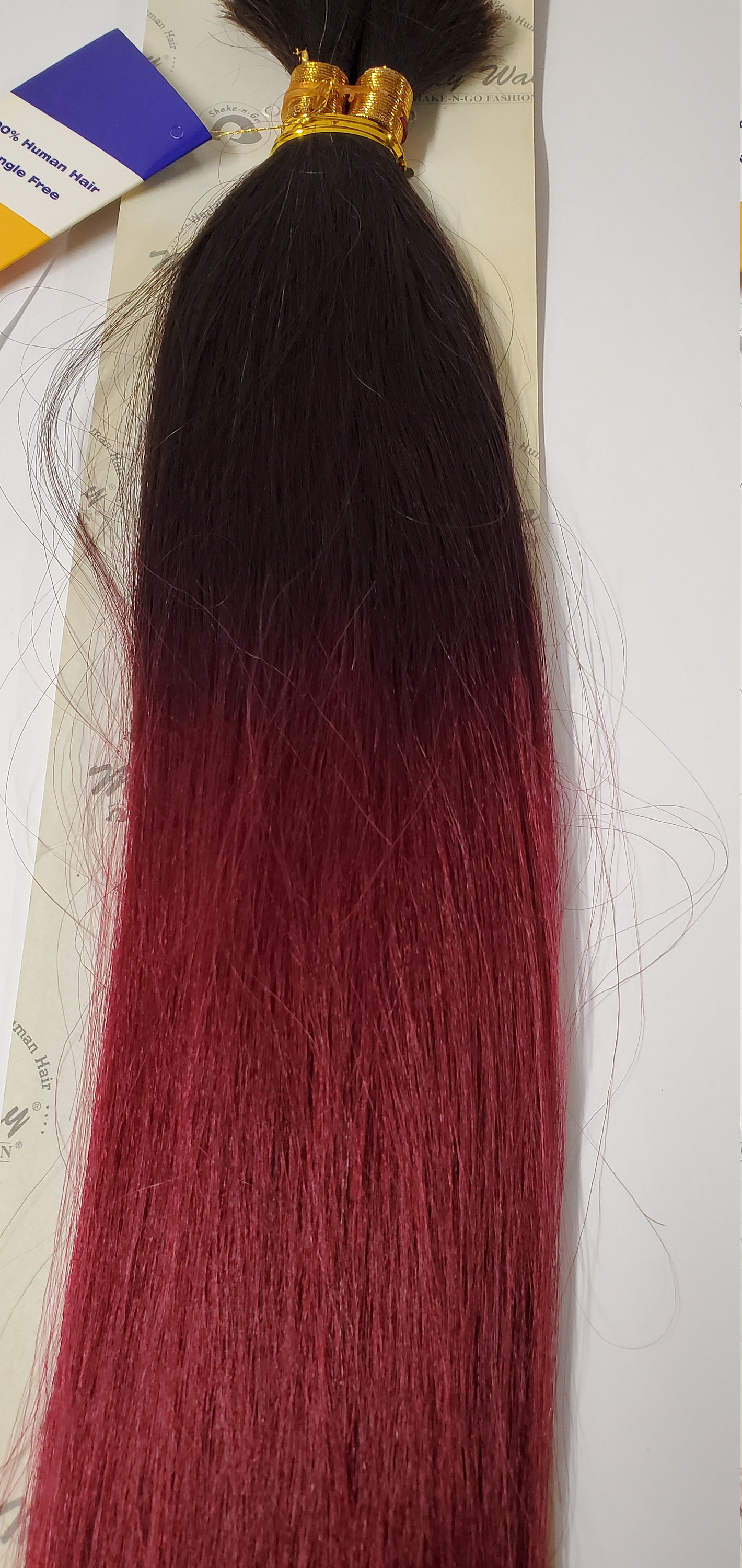 16 Inch Ombre Yaki Hair Bulk: Straight Human Hair Braiding - Etsy