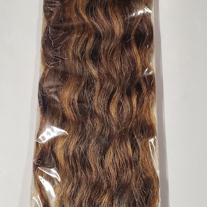 100% Pure Human Hair Weave; Spanish Wave; Weft; Sew-in; Wavy; for Women ...