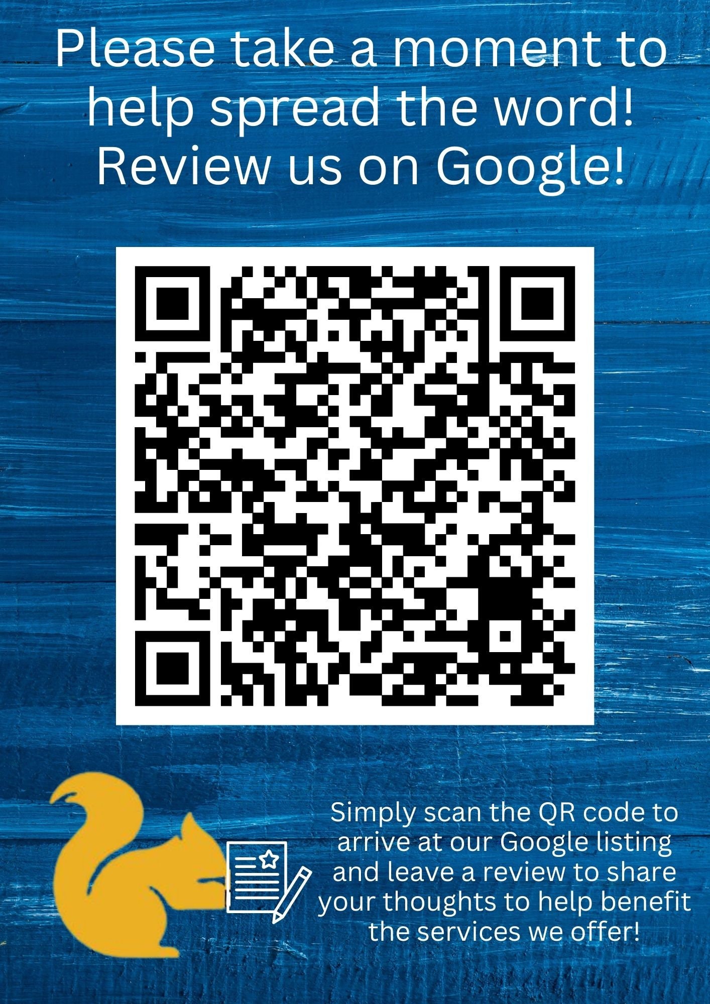 QR Code Custom Review Flyer Templates Digital Download. Boost Your ...