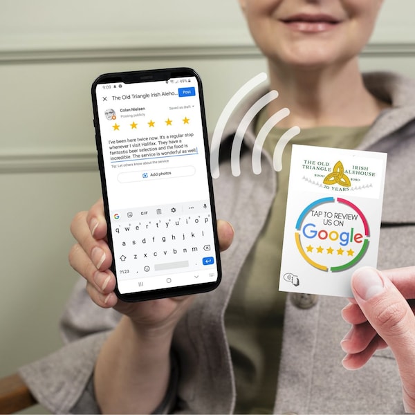 Google Nfc Review Cards - Etsy