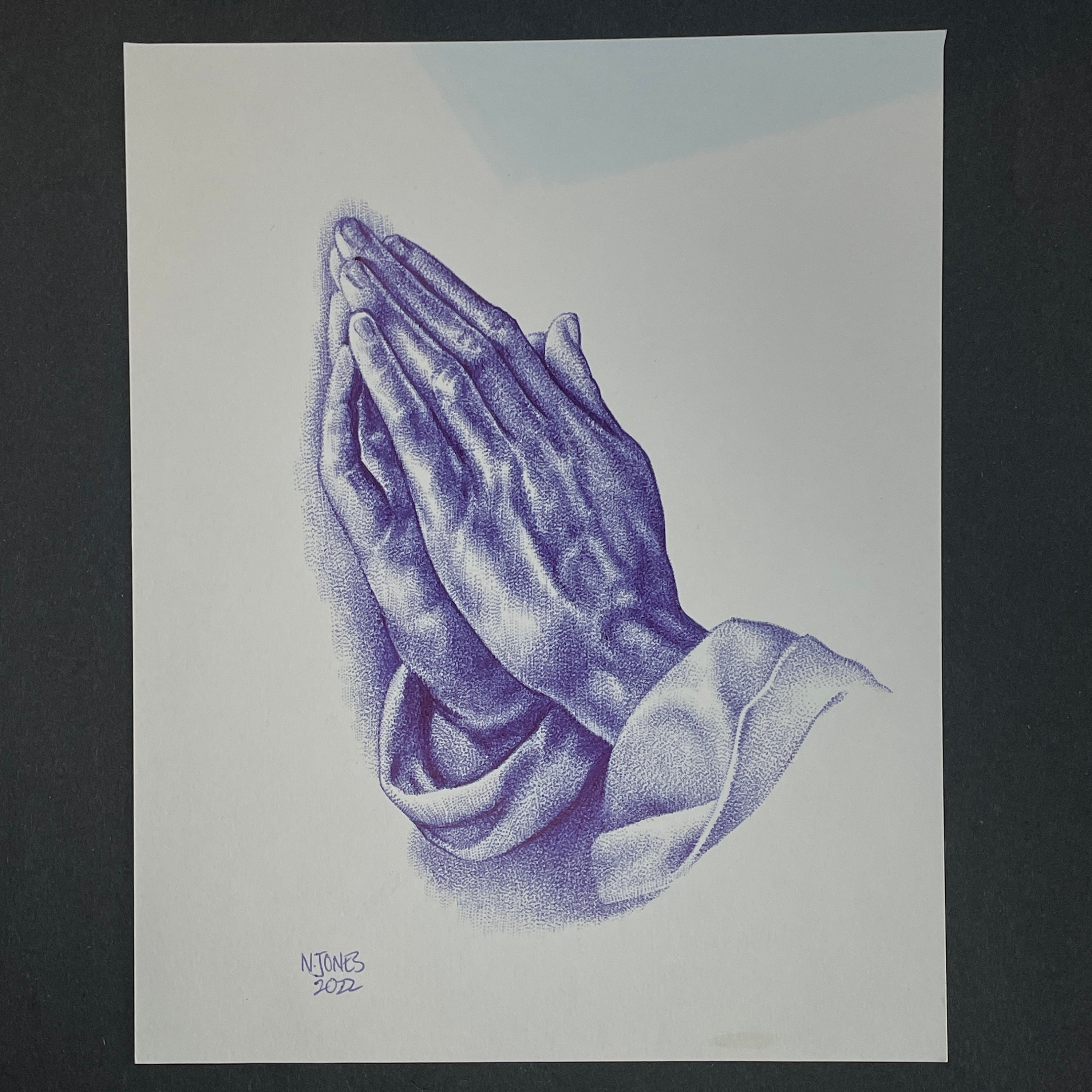 Praying Hands Sketch Step By Step