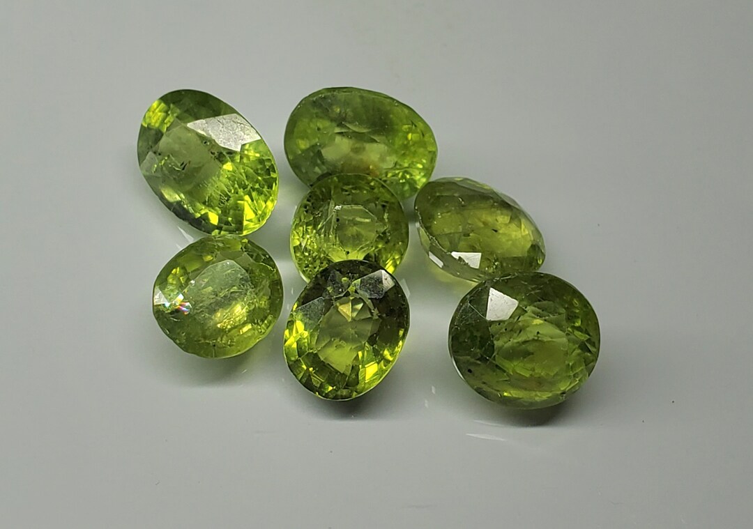 Loose Peridot Crystal for Birthstone Jewelry Designing! 20 Caret Lot ...