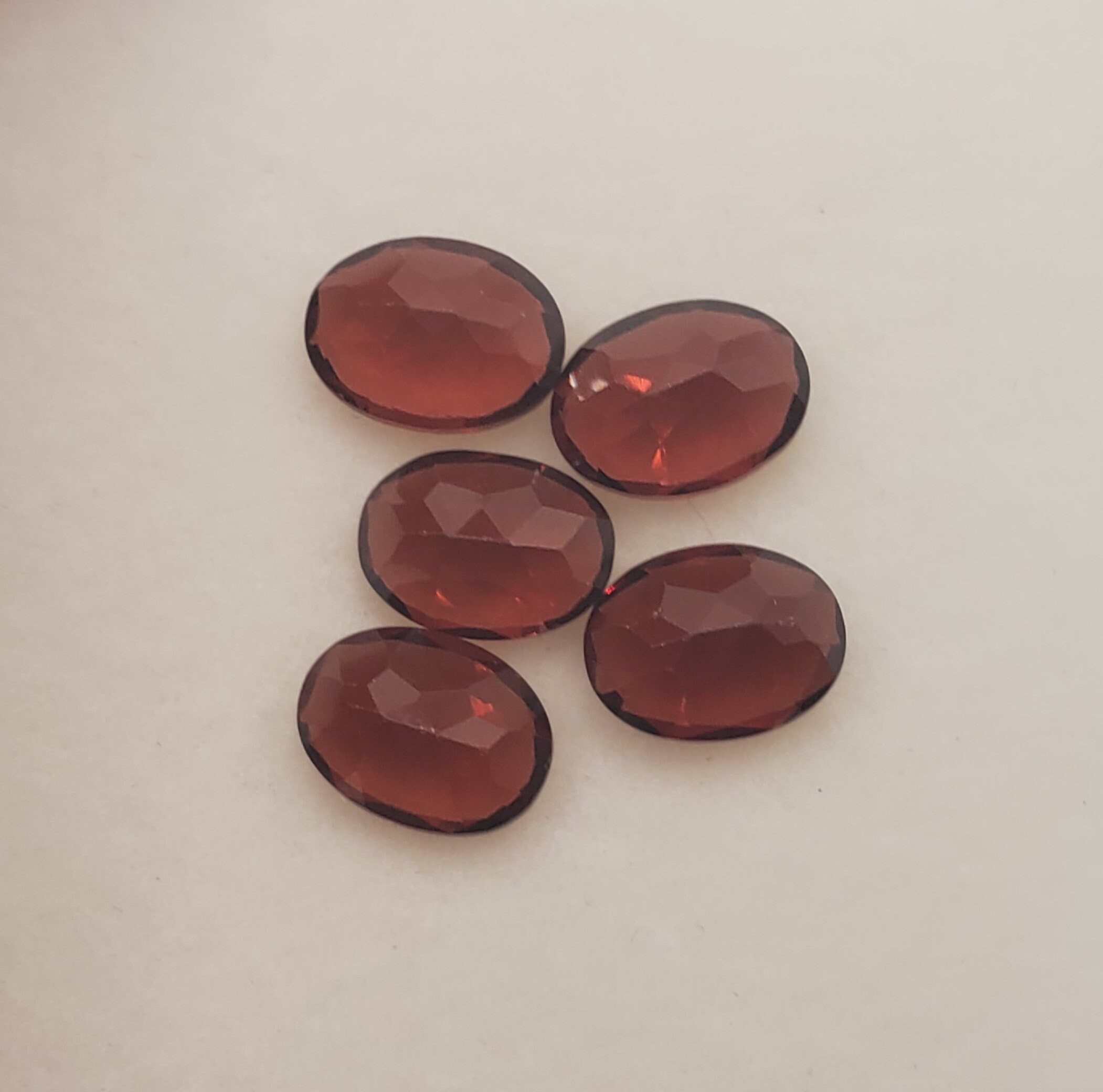 Almandine Garnet Lot for Jewelry Designing. Deep Red Garnets 6.80 Caret ...
