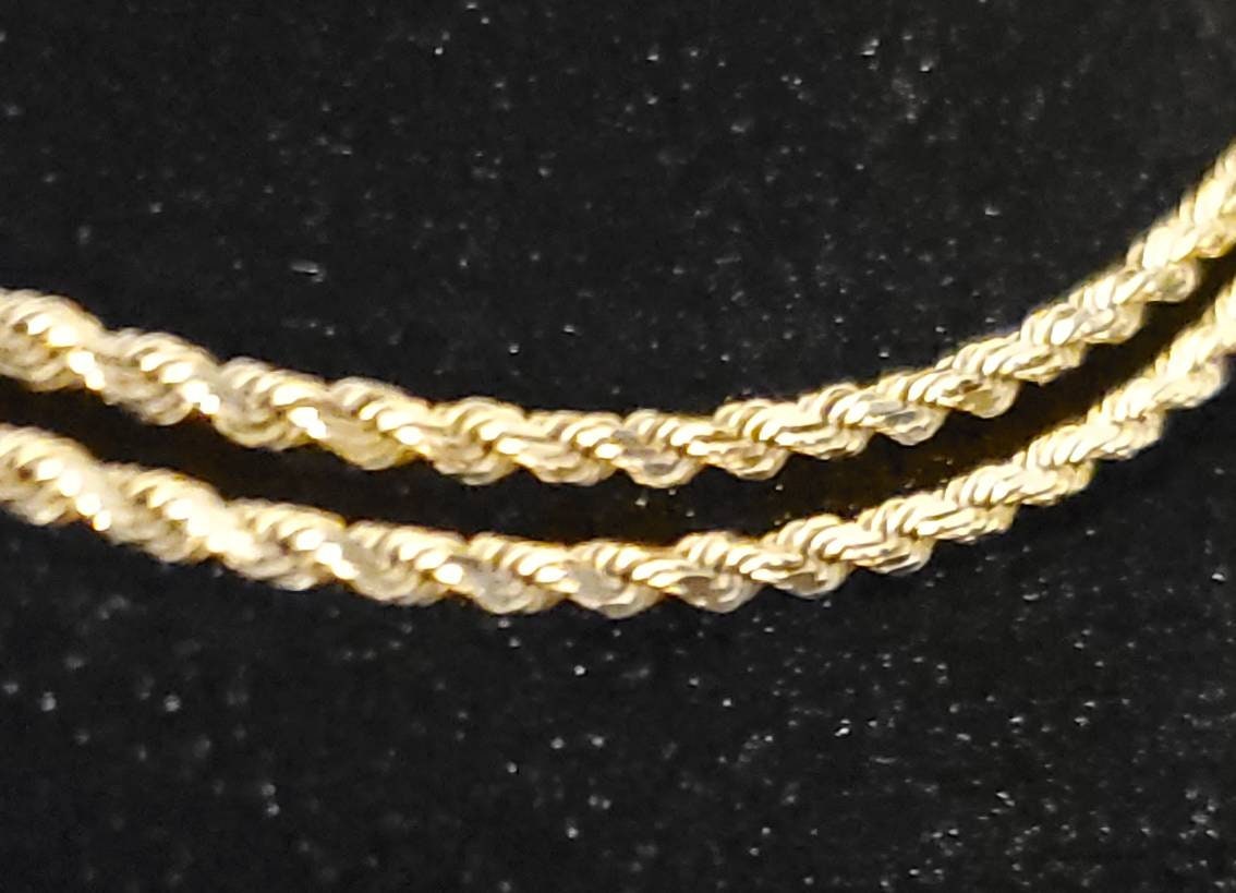 Michael Anthony 14k Gold Rope Chain. Fine Gold Chain. 30 Inch Gold ...