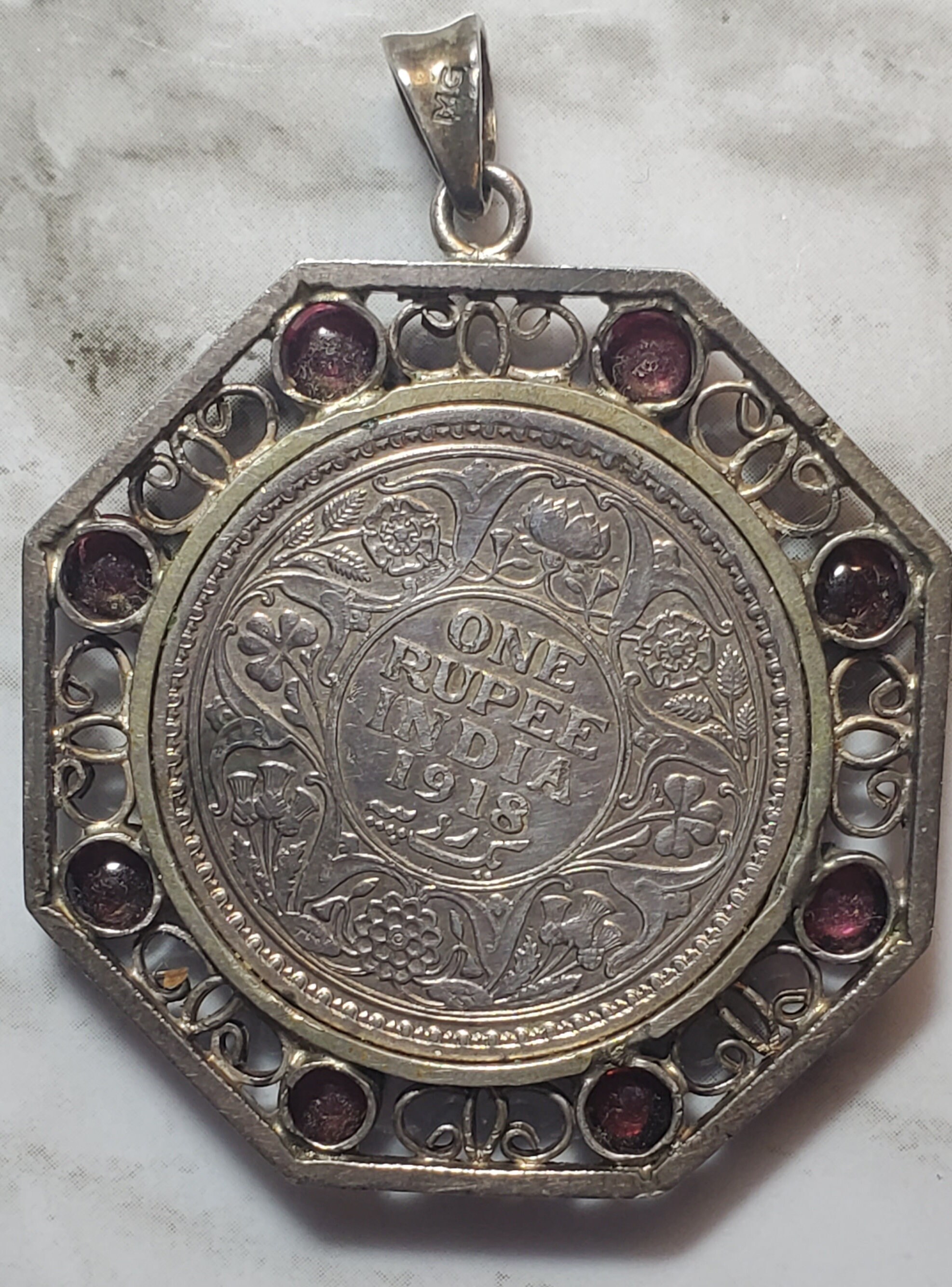 Silver Coin Necklace. Vintage Coin Pendant - Etsy