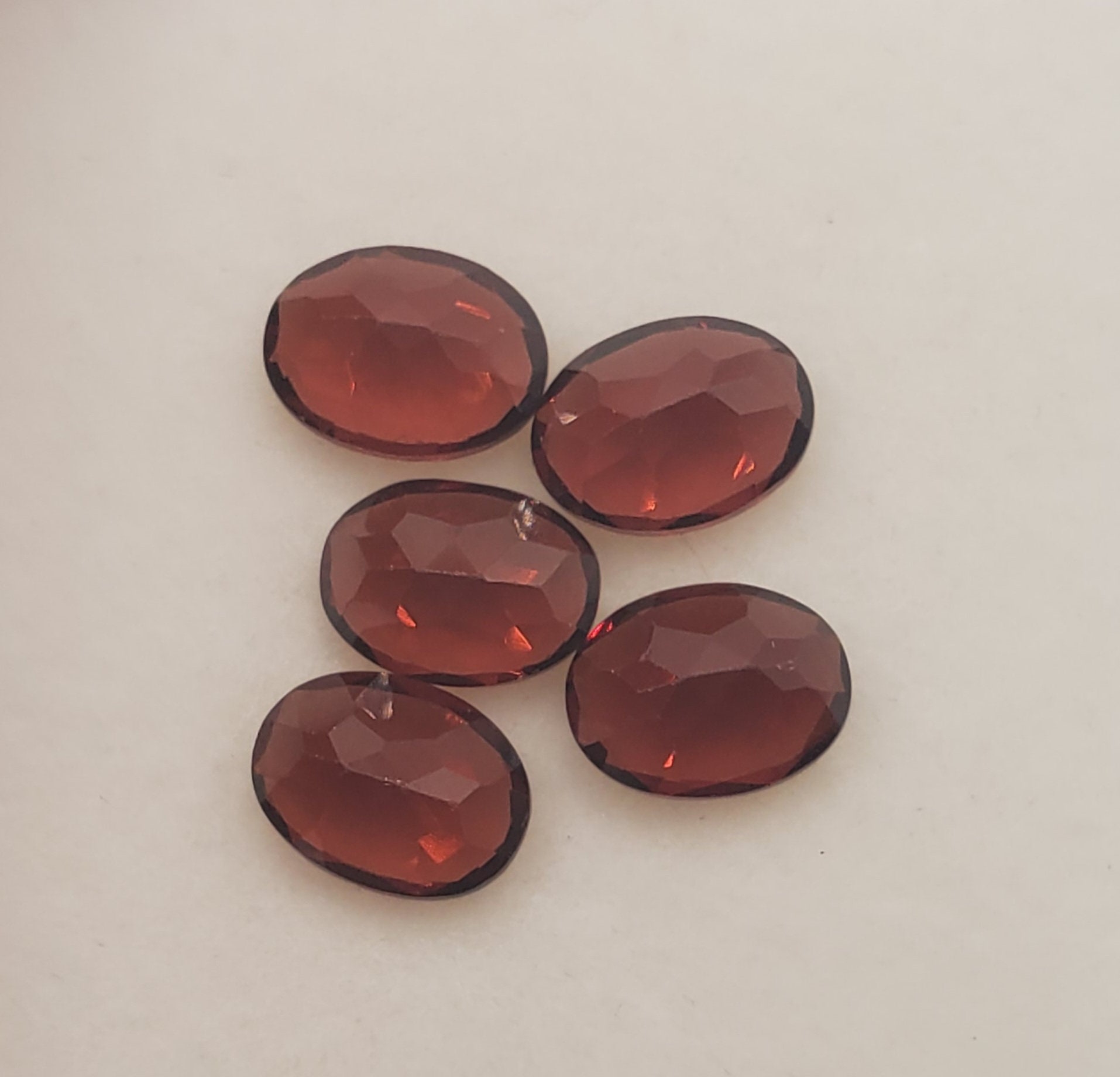 Almandine Garnet Lot for Jewelry Designing. Deep Red Garnets 6.80 Caret ...