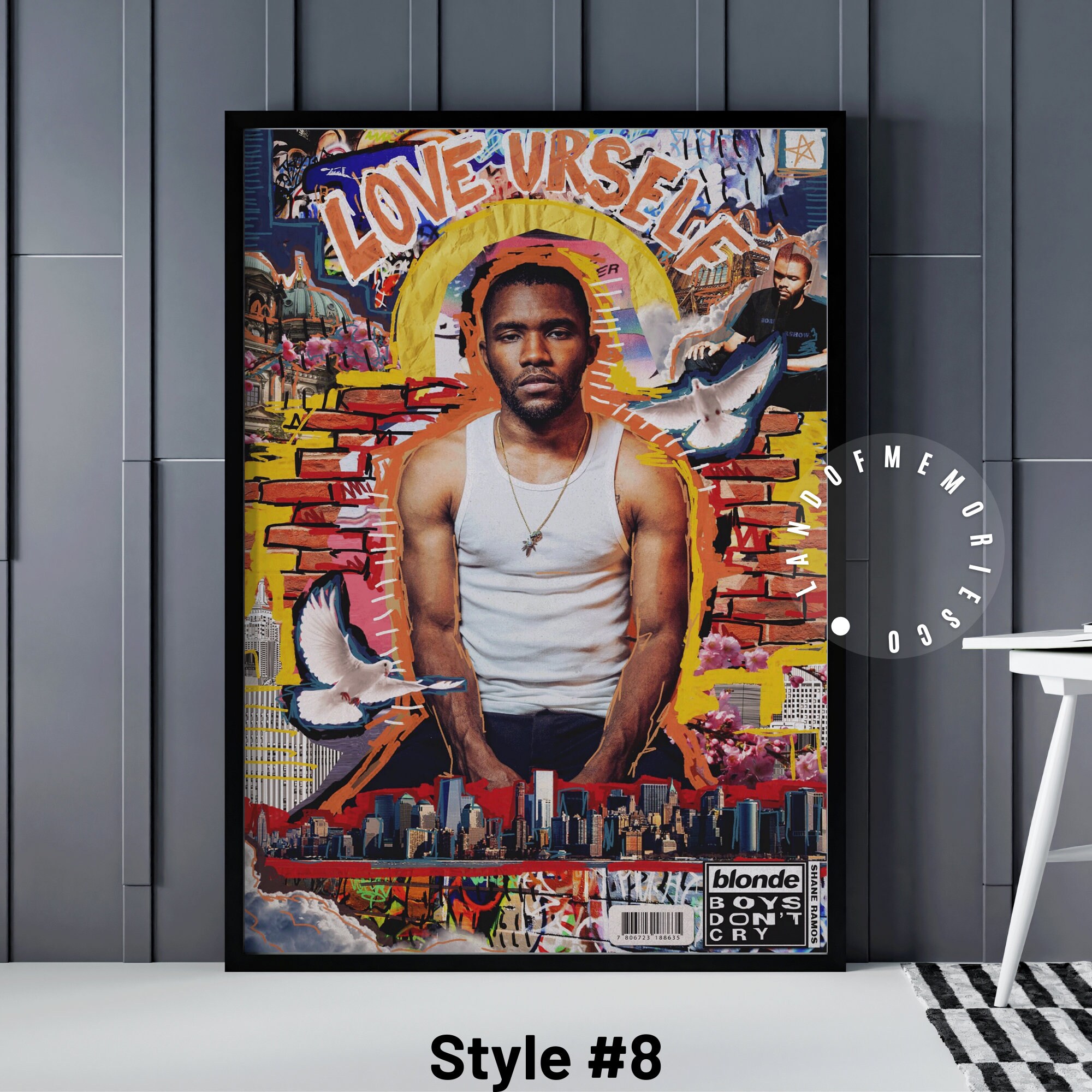 Frank Ocean Poster, Frank Ocean Music Album, Frank Ocean Blond Album ...
