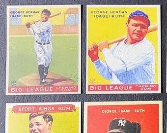 Babe Ruth Reprint - Etsy