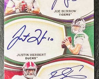 Joe Burrow Autograph Cards - Etsy