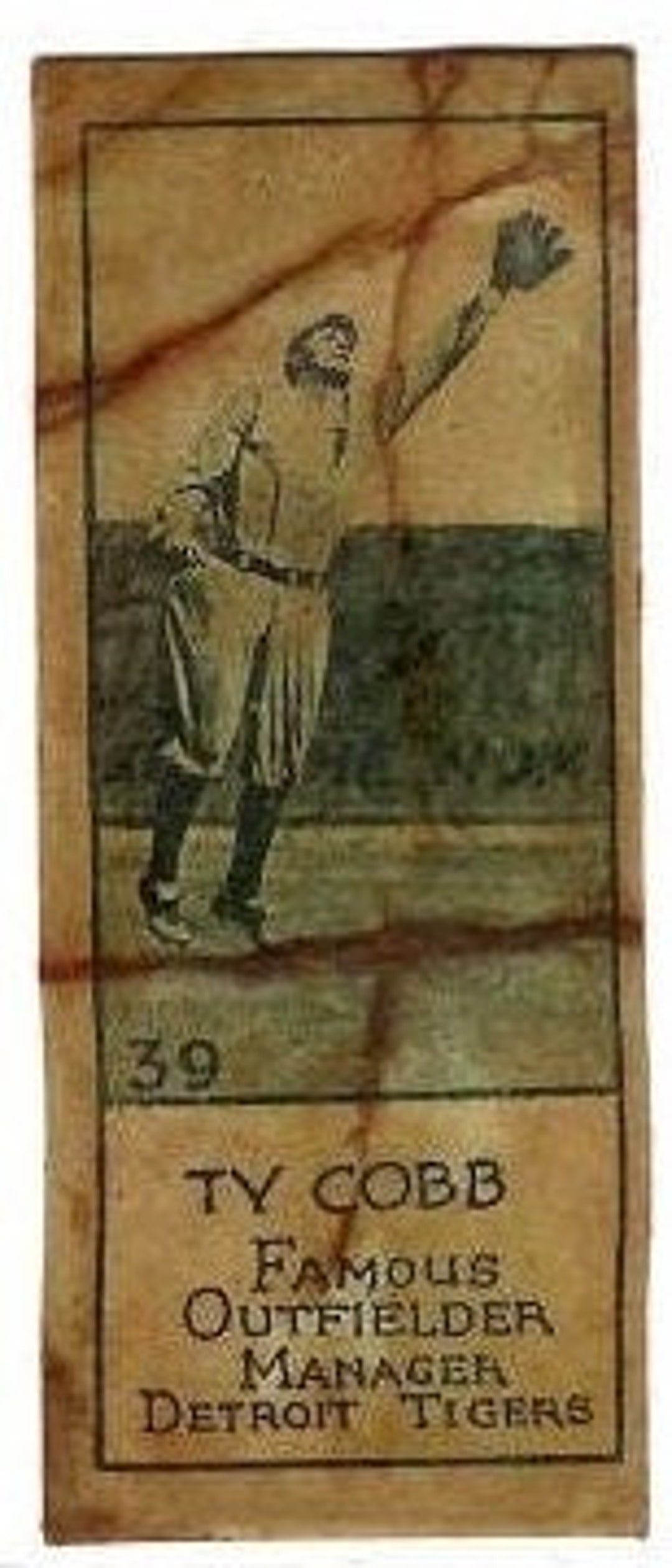 Old Aged TY COBB Rp #39 Famous Outfielder Manager Tigers 1924 Willards ...