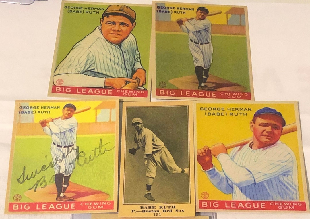 5 Card Babe Ruth Rookie Reprint Mint 5 Card Lot - Etsy