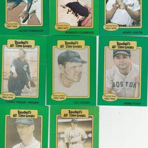 Rare Complete Limited Edition 1987 Hygrade Baseball All-time Great 90 ...