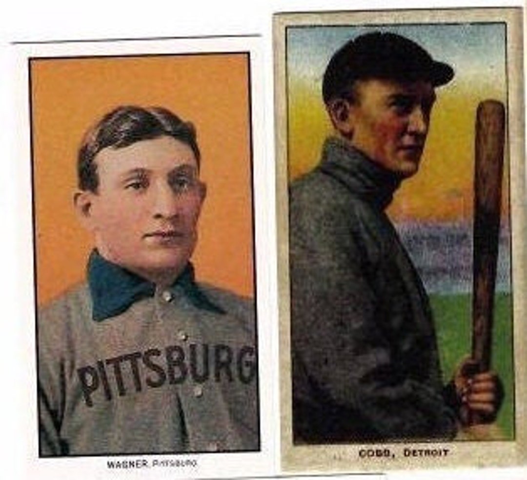 2 Card Lot Ty Cobb Honus Wagner Rare Rookie Reprint Mint 2 Card Lot - Etsy