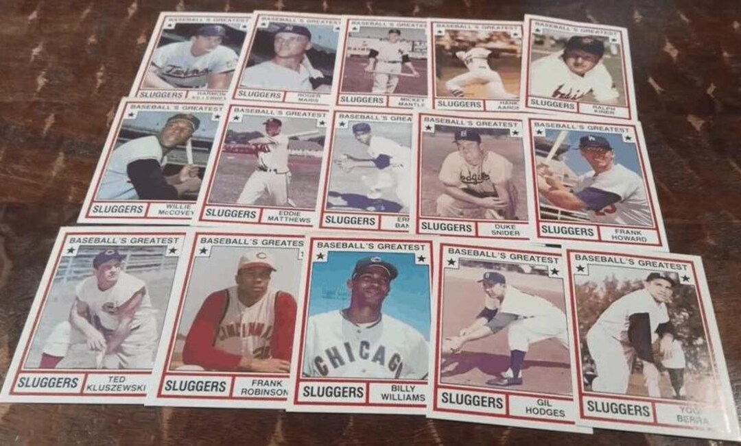Rare Complete Set 1982 TCMA Baseball's Greatest Pitchers, Sluggers ...