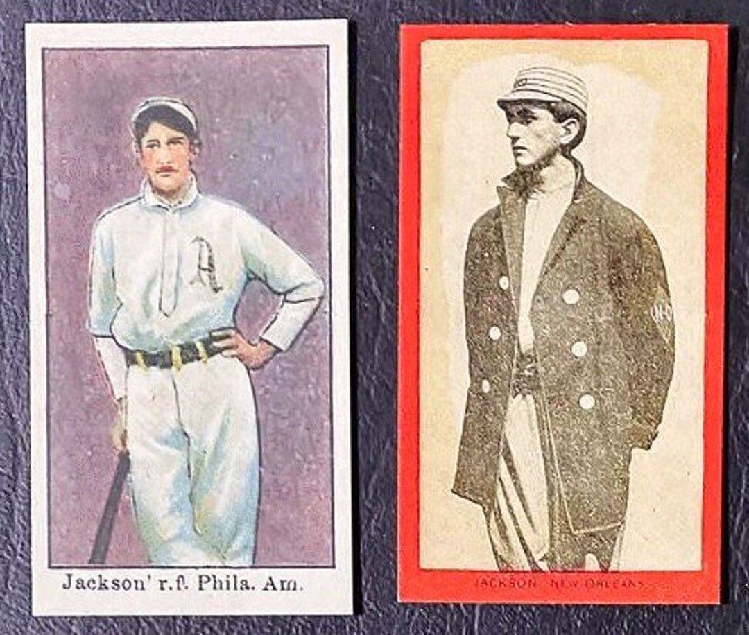 2 Cards Joe Jackson Rookie Reprint Mint 2 Cards - Etsy