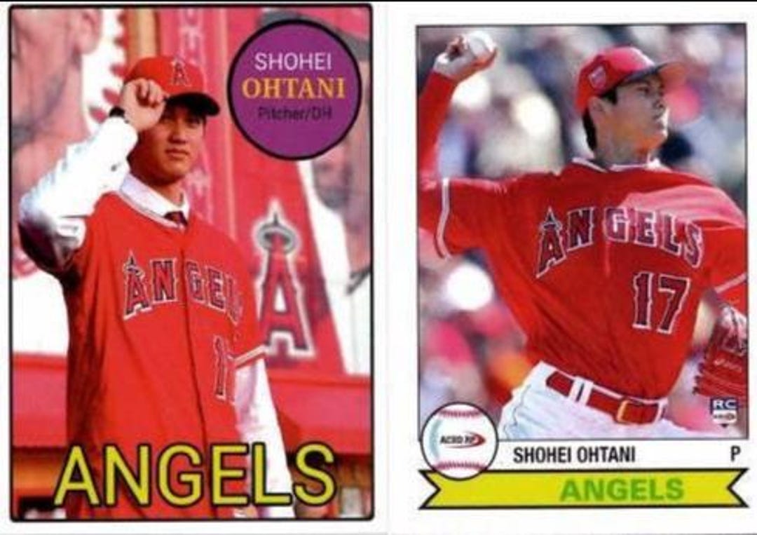 6 Card Lot Shohei Ohtani Baseball Pitcher DH Rookie Aceo Mint 6 Card ...
