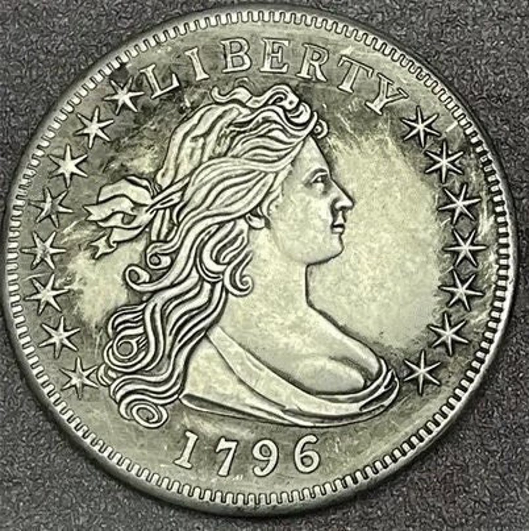 Super Rare 1796 Vintage Draped Bust Dollar Commemorative Coin Coin .900 ...