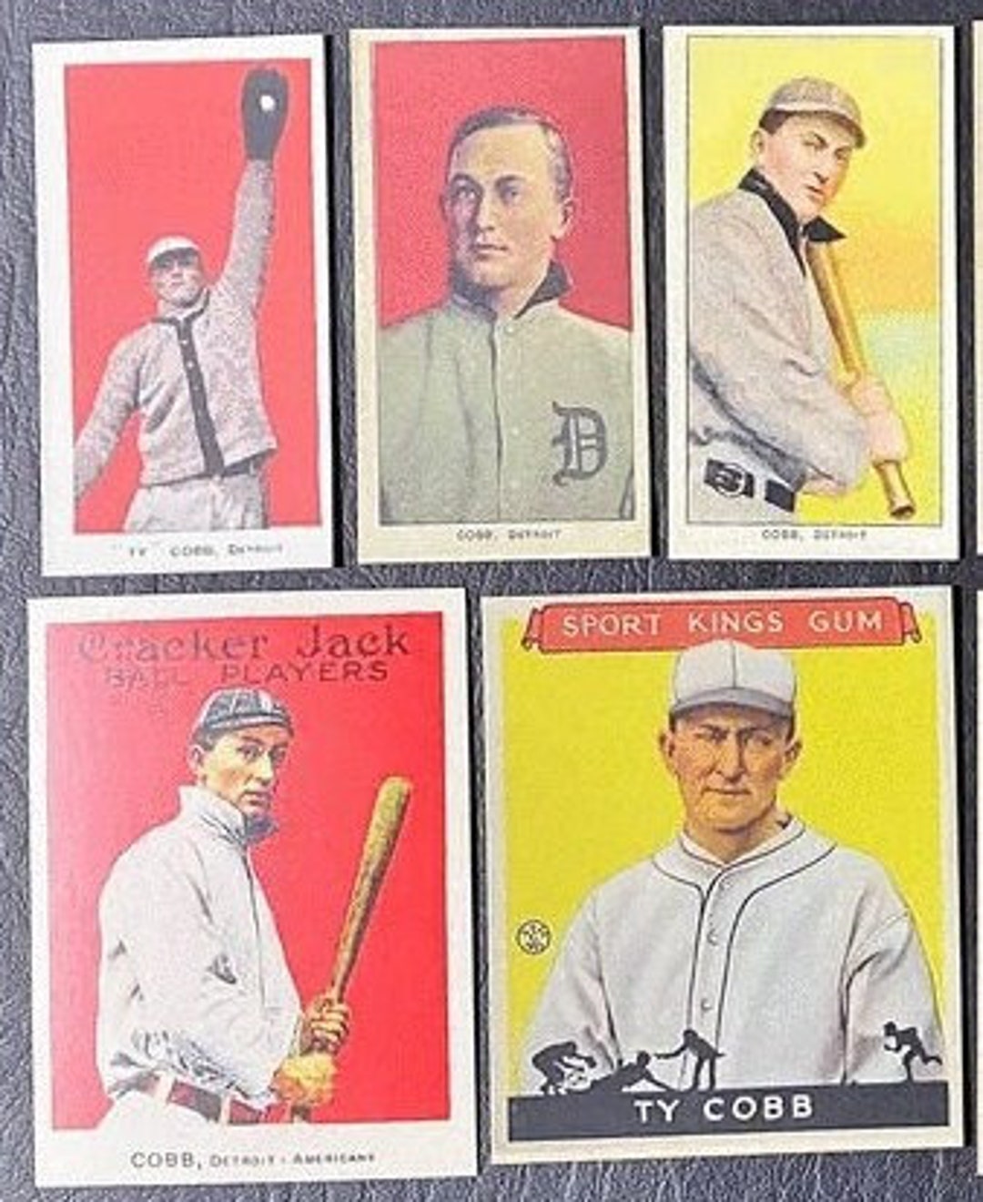 5 Card Ty Cobb Rookie Reprint Mint 5 Cards - Etsy
