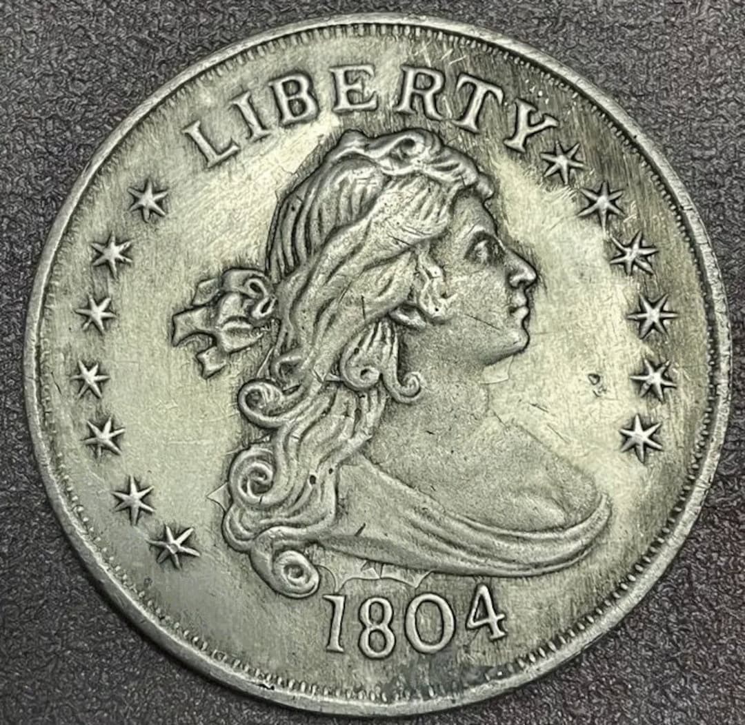 Super Rare 1804 Dollar 90% Silver Hand Made Souvenir Dollar ...