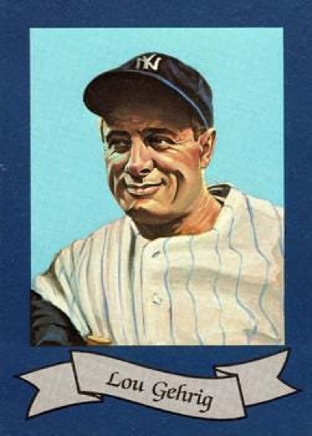 Super Rare Complete Set 1927 NY Yankees (ron Lewis Oil Paintings) 1984 ...